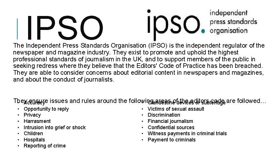 REGULATORY BODIES Roles and Responsibilities BBFC The British