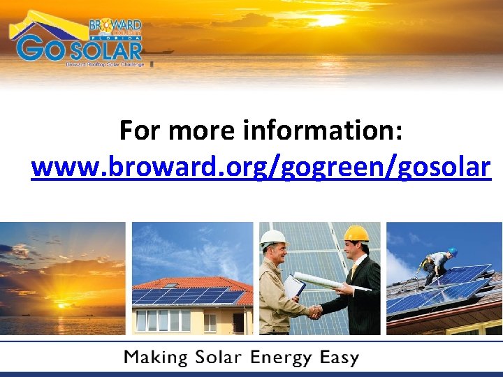 What is Go SOLAR Broward Rooftop Solar Challenge