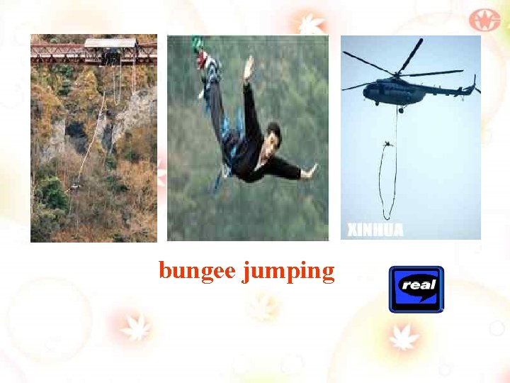 Lesson 2 Extreme Sports sky surfing bungee jumping