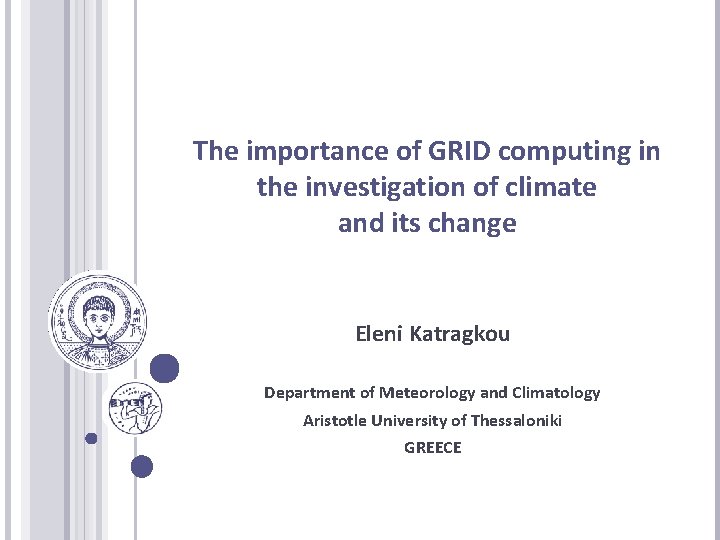 The importance of GRID computing in the investigation