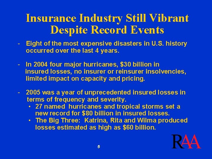 Should There Be A National Reinsurance Catastrophe Pool