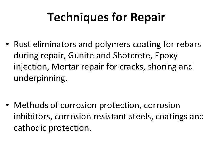 Techniques for Repair Rust eliminators and polymers coating