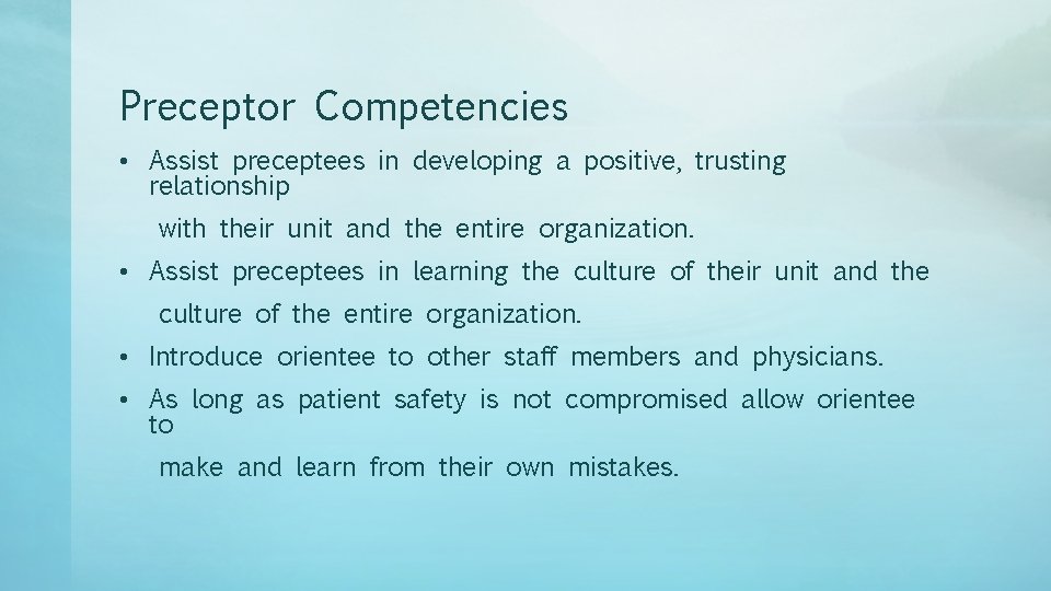 Preceptor Workshop Chris Rust MSN RNCOB CEFM The