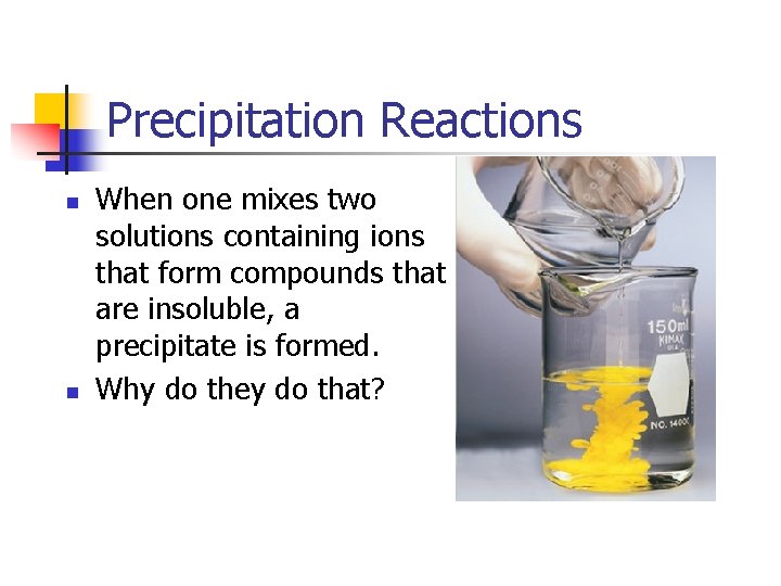 Reactions in Aqueous Solution Chapter 4 Part 2