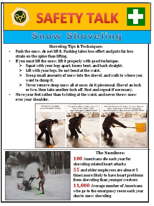 SAFETY TALK It happens every winter at Colby