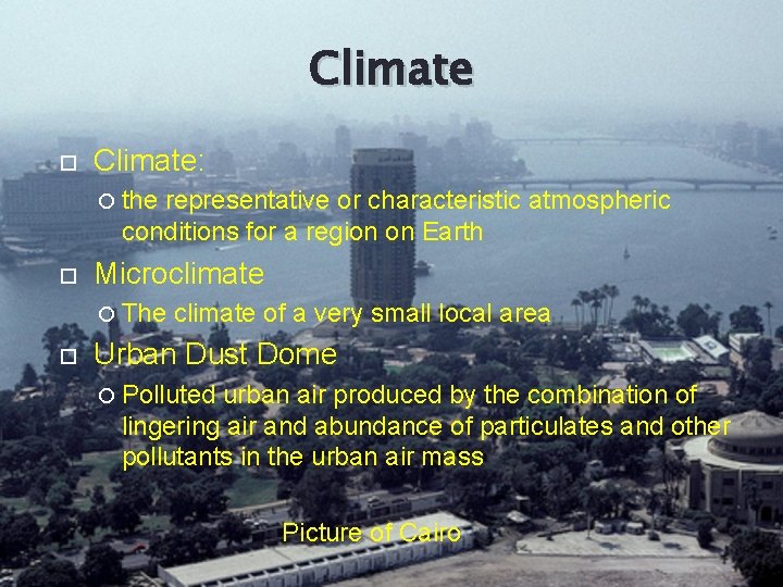 CHAPTER 23 The Atmosphere Climate and Global Warming