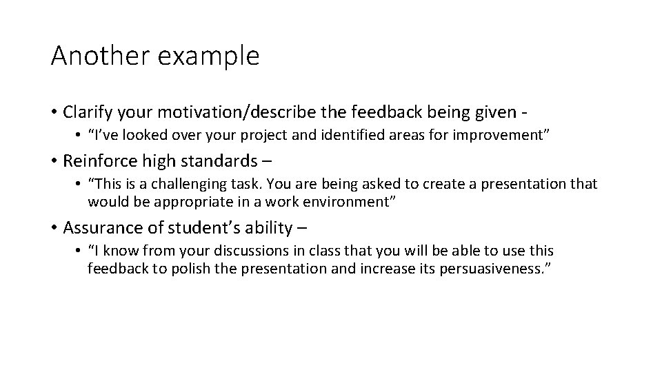 Wise Feedback for Academic Growth Amanda Gustafson MA