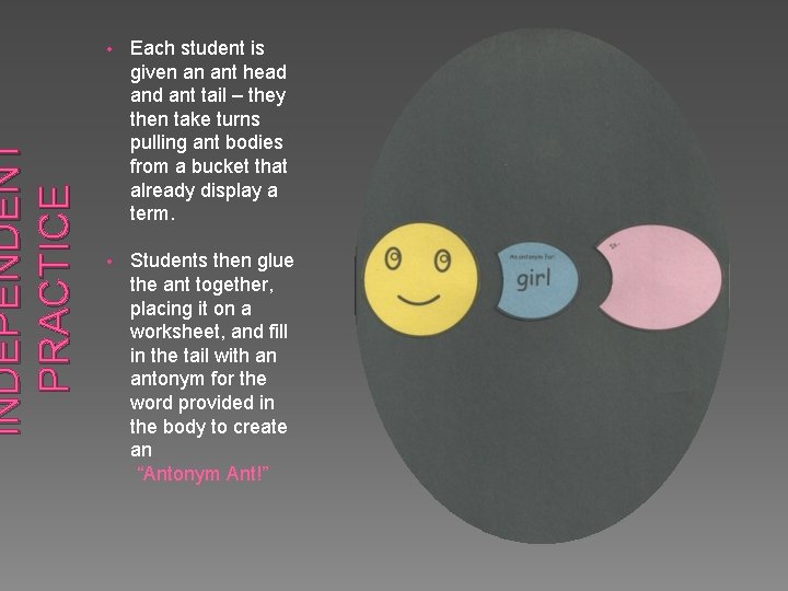 Antonyms A fancy way to say opposite SOL