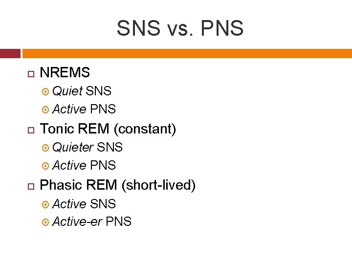 THE BODY DURING SLEEP Keifer Nevius Sarah Sherman