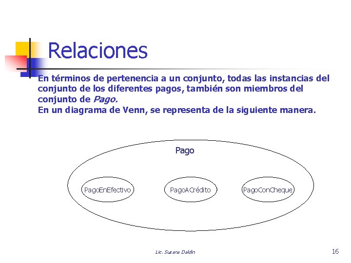 Relaciones 1 Relaciones En un diagrama de clases
