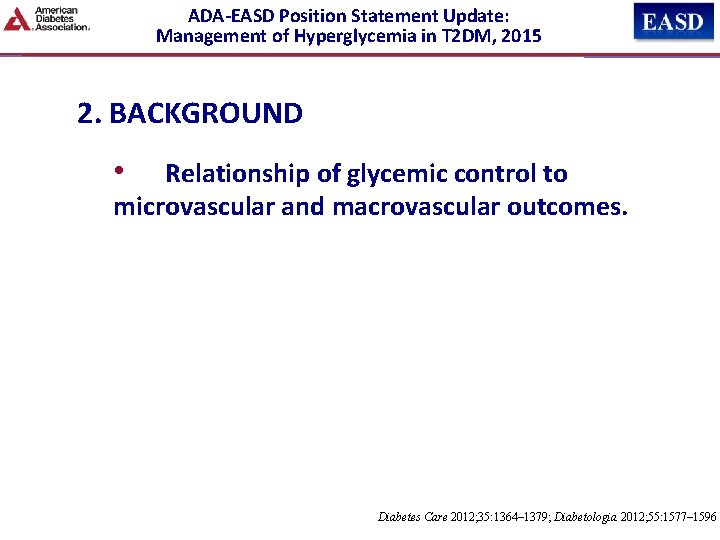 Management of Hyperglycemia in Type 2 Diabetes 2015