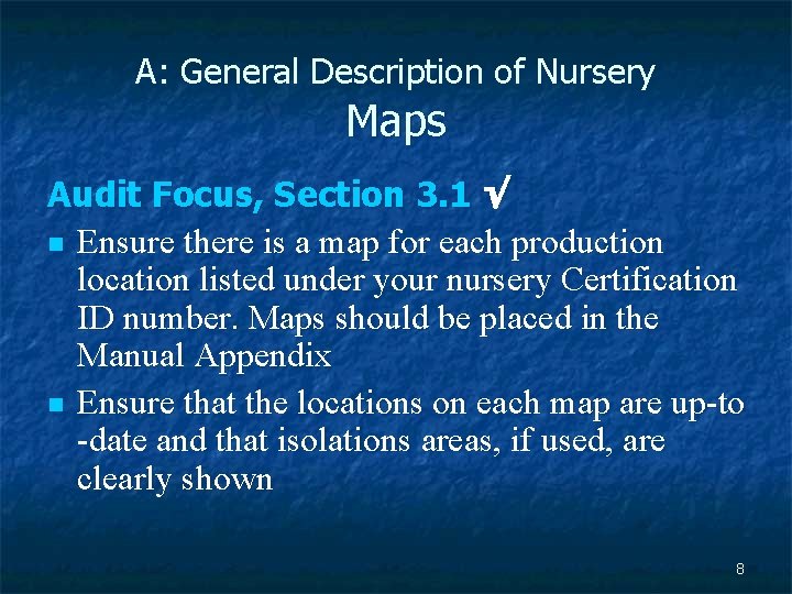 Clean Plants Internal Auditor Basic Training Internal Audit