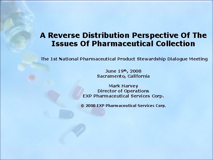 A Reverse Distribution Perspective Of The Issues Of