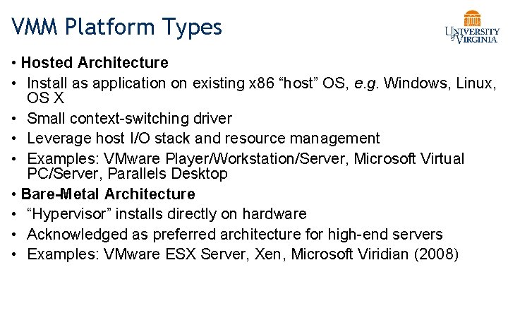 CS 6456 Graduate Operating Systems Brad Campbell bradjcvirginia