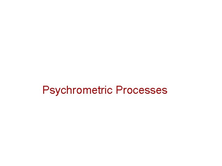 Psychrometric Processes Air Conditioning Processes Airconditioning ...