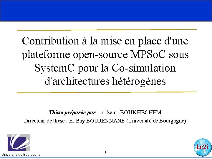 Contribution la mise en place dune plateforme opensource