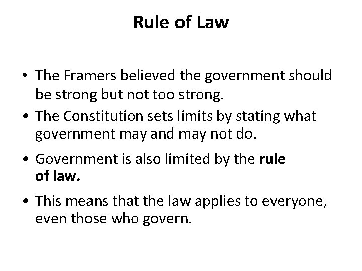 Principles Underlying the Constitution Unit 4 Opener 121317