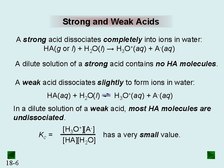 CHEM 1 B General Chemistry Ch 18 AcidBase