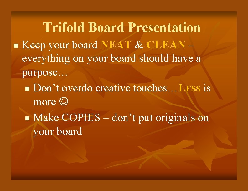 Student Name Senior Presentation Culminating Senior Project Title