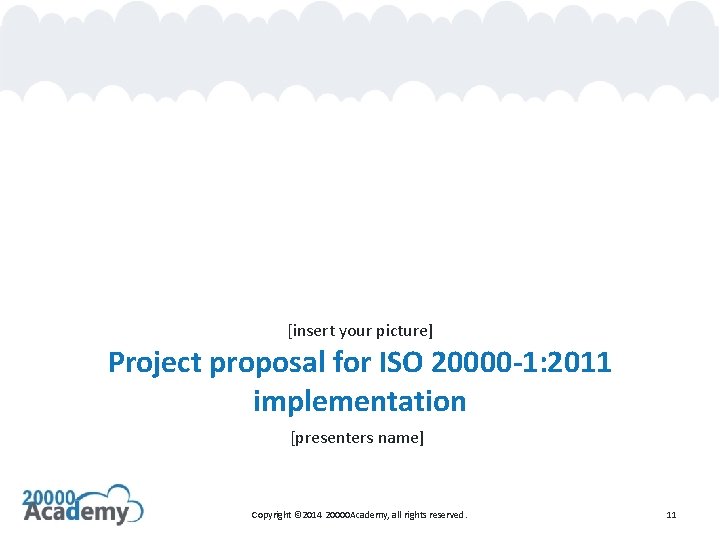 Project proposal for ISO 20000 1 2011 implementation