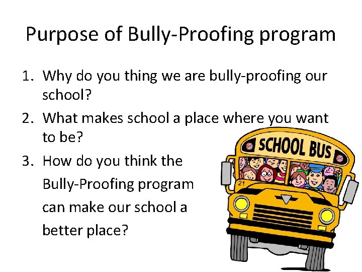 The Basics of Bullying Lesson 1 Fairfield Police