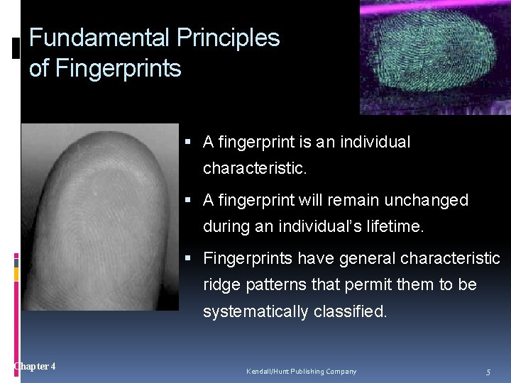 Fingerprints can not lie but liars can make