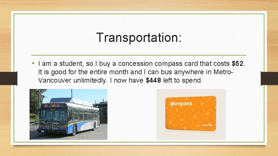 Monthly Budget Scenario From a Saver money personality