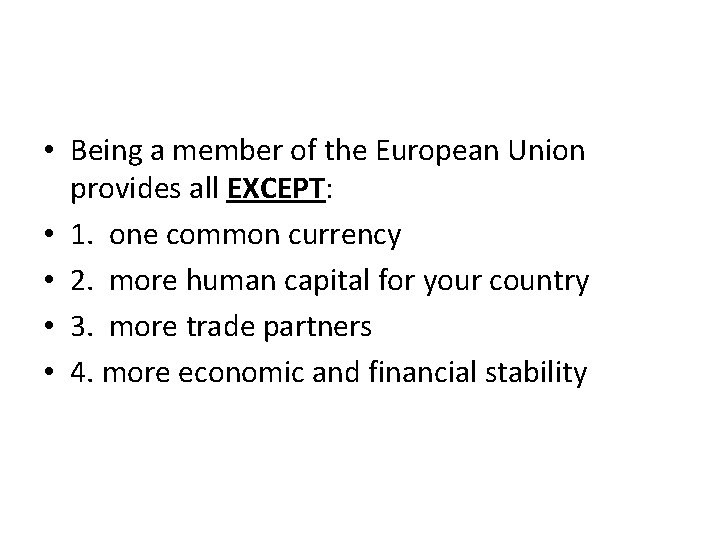 Political and Economic Systems Test Review This system