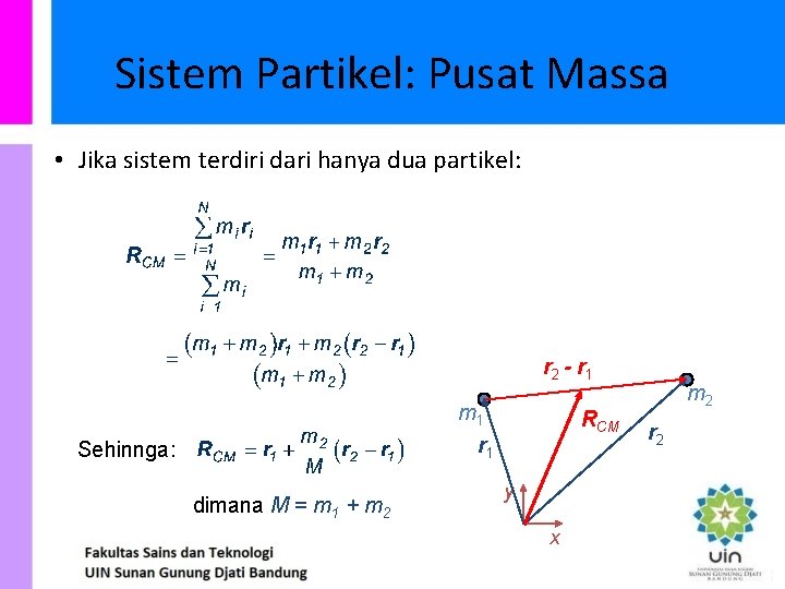 Fisika Dasar Biologi Kuliah05 Pusat Massa Gerak Sistem