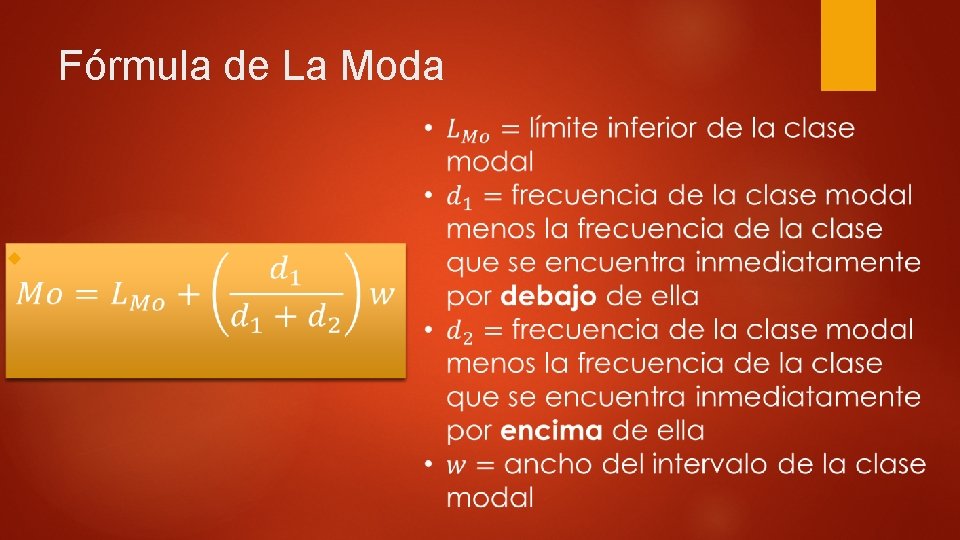 UNA QUINTA MEDIDA DE TENDENCIA CENTRAL LA MODA