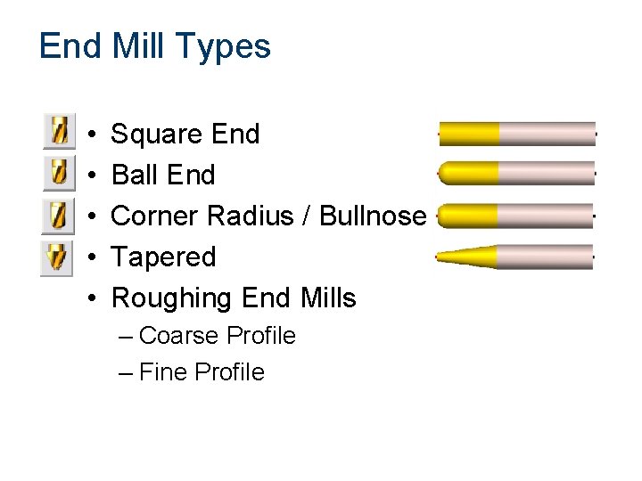 End Milling Tool Basics Common Cutting Tool Materials