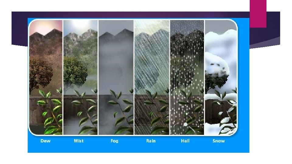 Types and forms of Precipitation What is precipitation