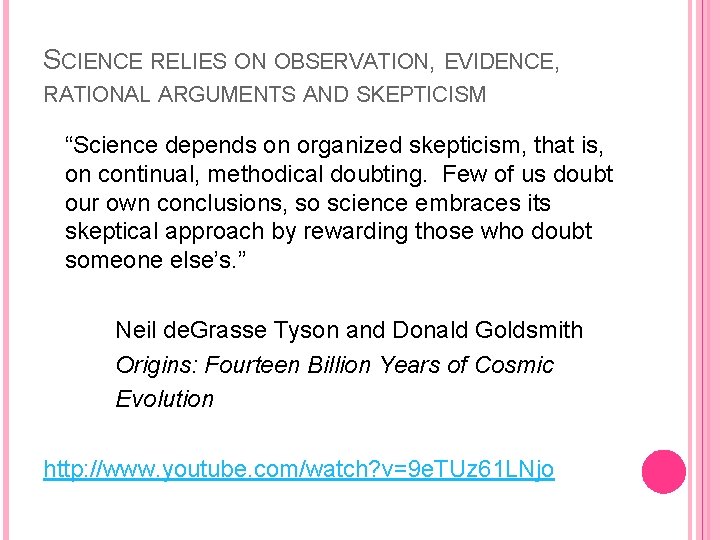 THE NATURE OF SCIENCE NOS Leslie Brodie NBCT