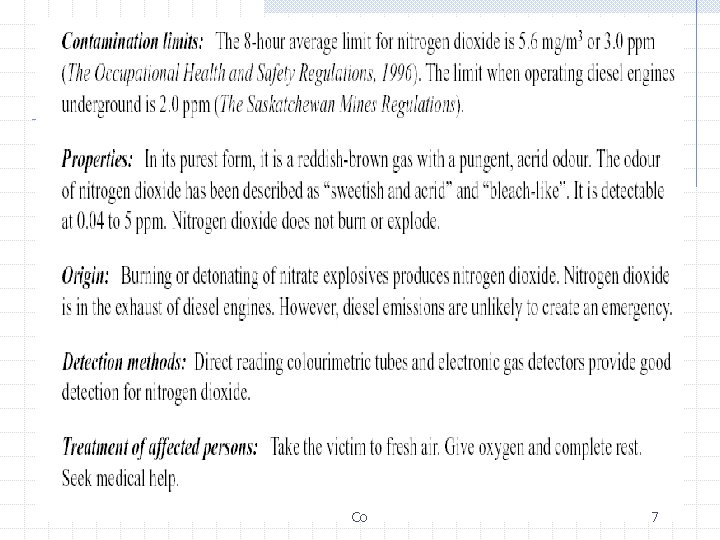 MINE GASES 1 MINE GASES Measurement Gases are