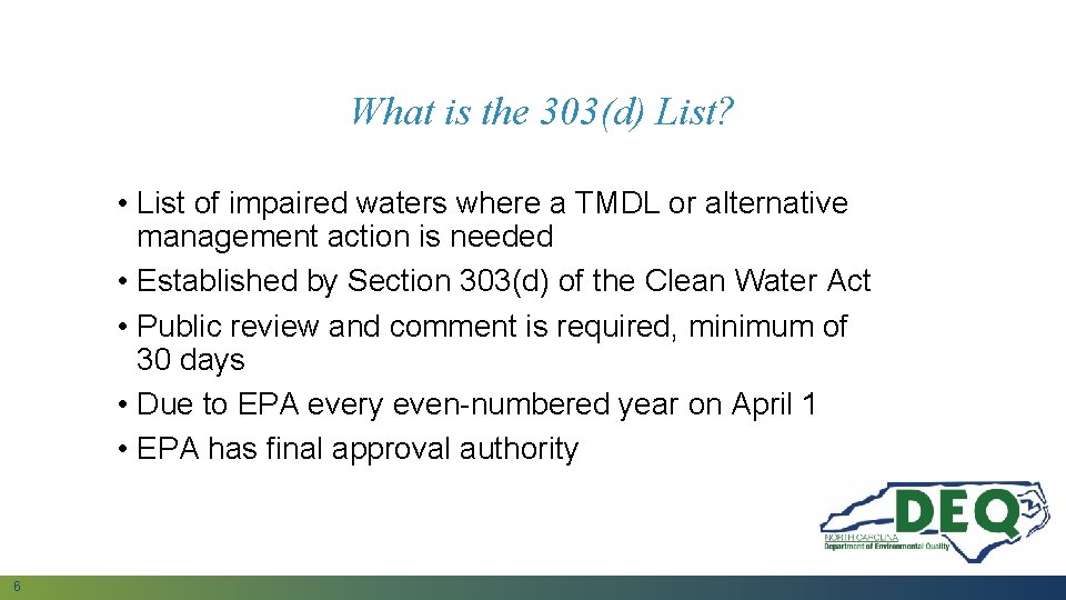 2020 303d Listing and Delisting Methodology EMC November