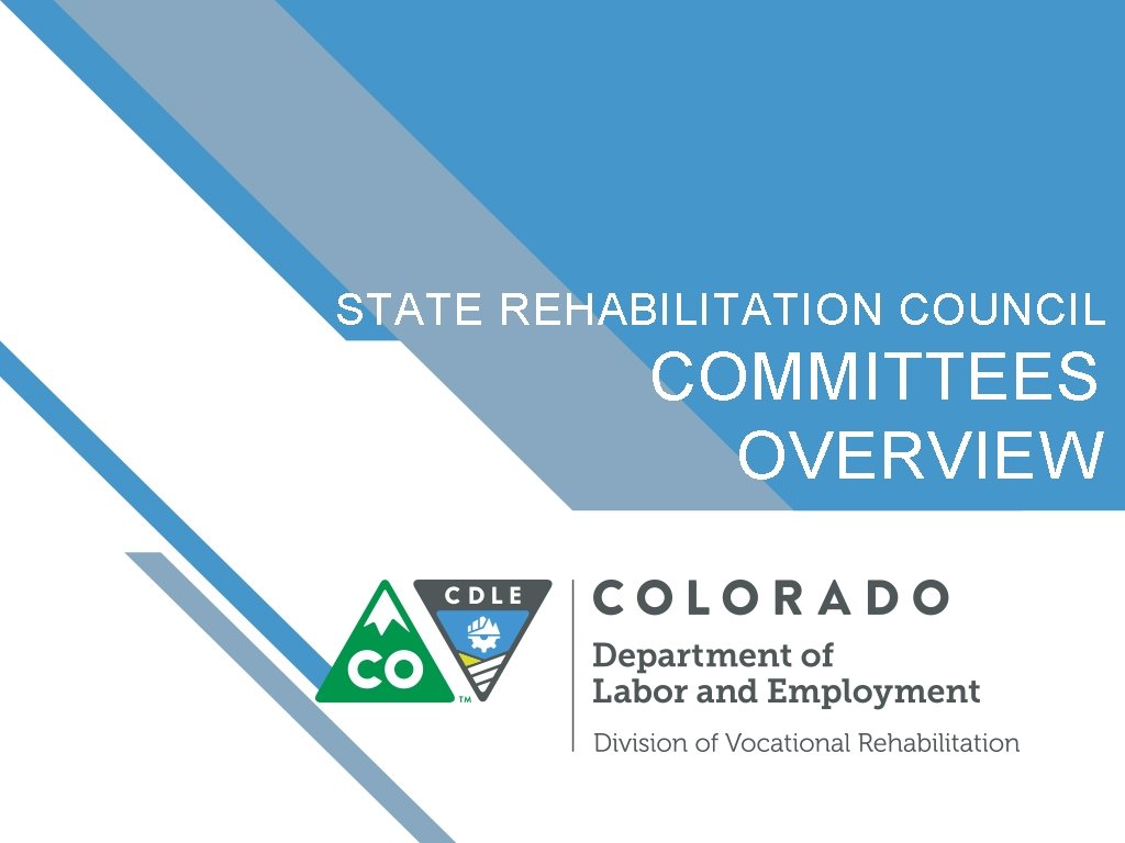 STATE REHABILITATION COUNCIL RESPONSIBILITIES OF MEMBERSHIP REGULATORY ...