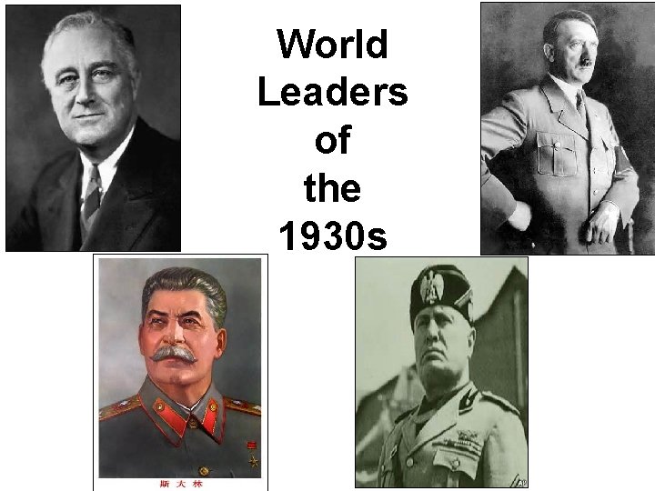 DICTATORS THREATEN WORLD PEACE For many European countries