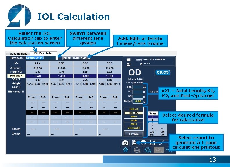 Visual Aid Table of Contents AScan Mode Page