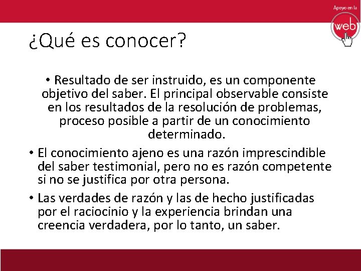 Captulo 4 Creer saber conocer Qu es la