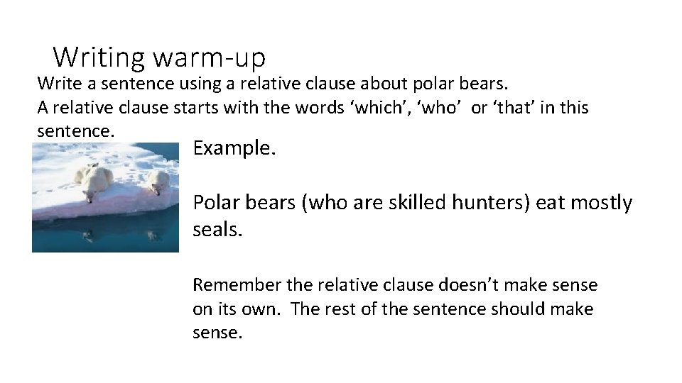 Welcome back What can you remember about the