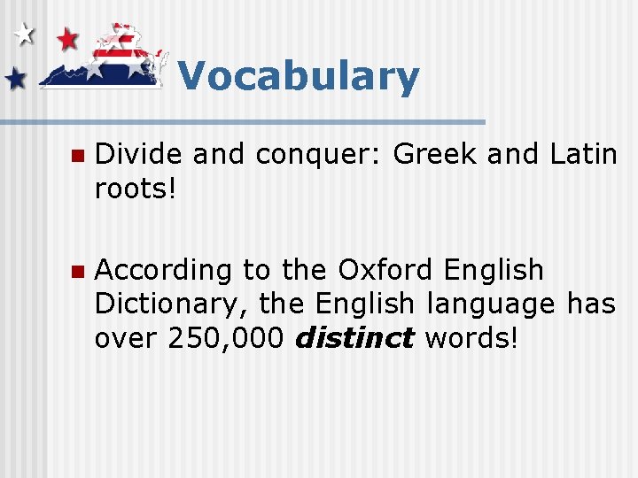 English SOL Institute Secondary Vocabulary Nonfiction Reading Workshop