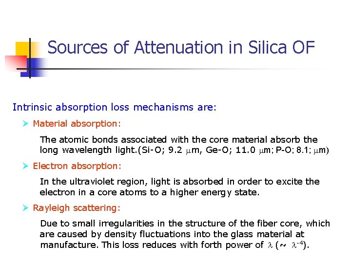 Lecture on Optical Fiber Communication Presented by Sanjida