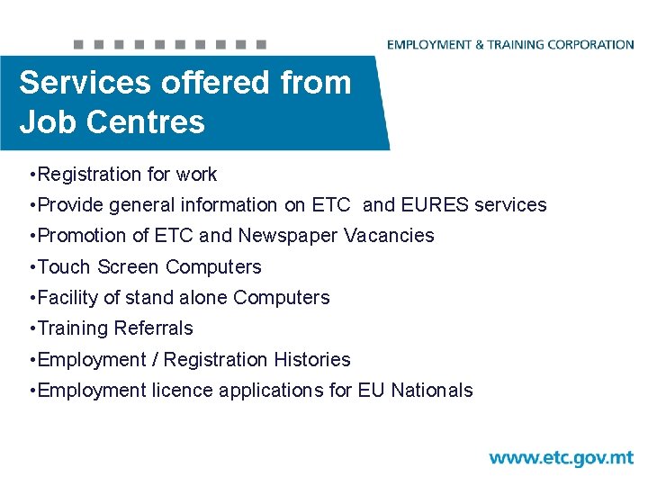 Supported Mainstream Employment Services Schemes Presentation Contents ...