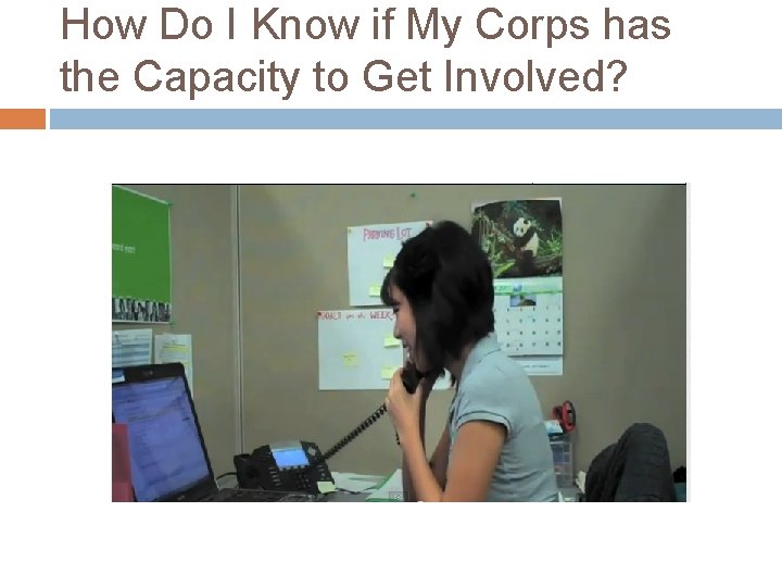 HOW TO GET YOUR CORPS INVOLVED IN DISASTER