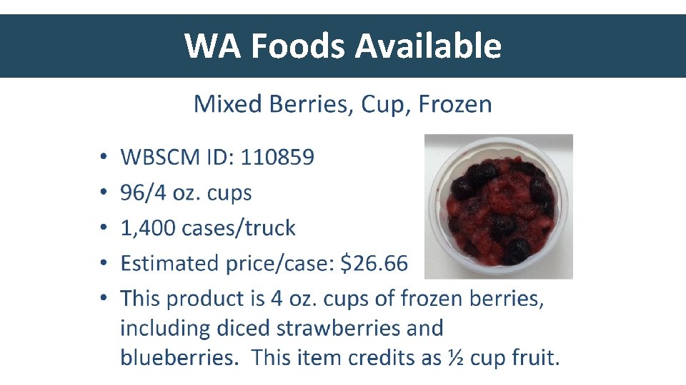 PreOrder Survey Food Distribution Program OSPI Child Nutrition