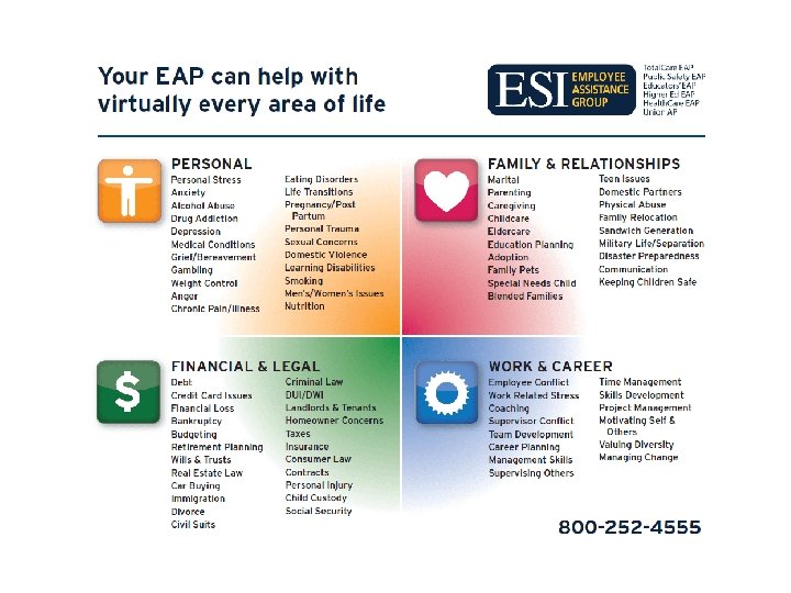 Your Peak Performance EAP Benefits 800 252 4555