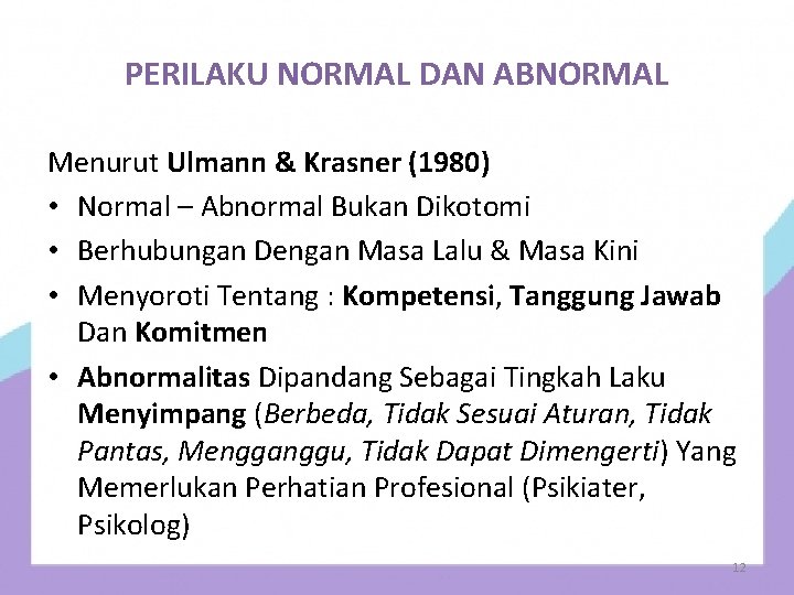 Selamat Sore 1 Normal Abnormal dalam Psikologi Mata