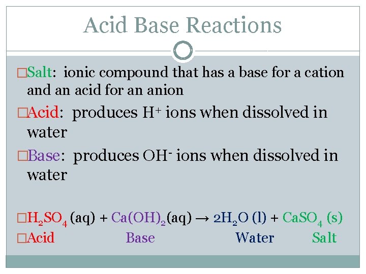 Chapter 5 SECTIONS 3 5 TYPES OF REACTIONS