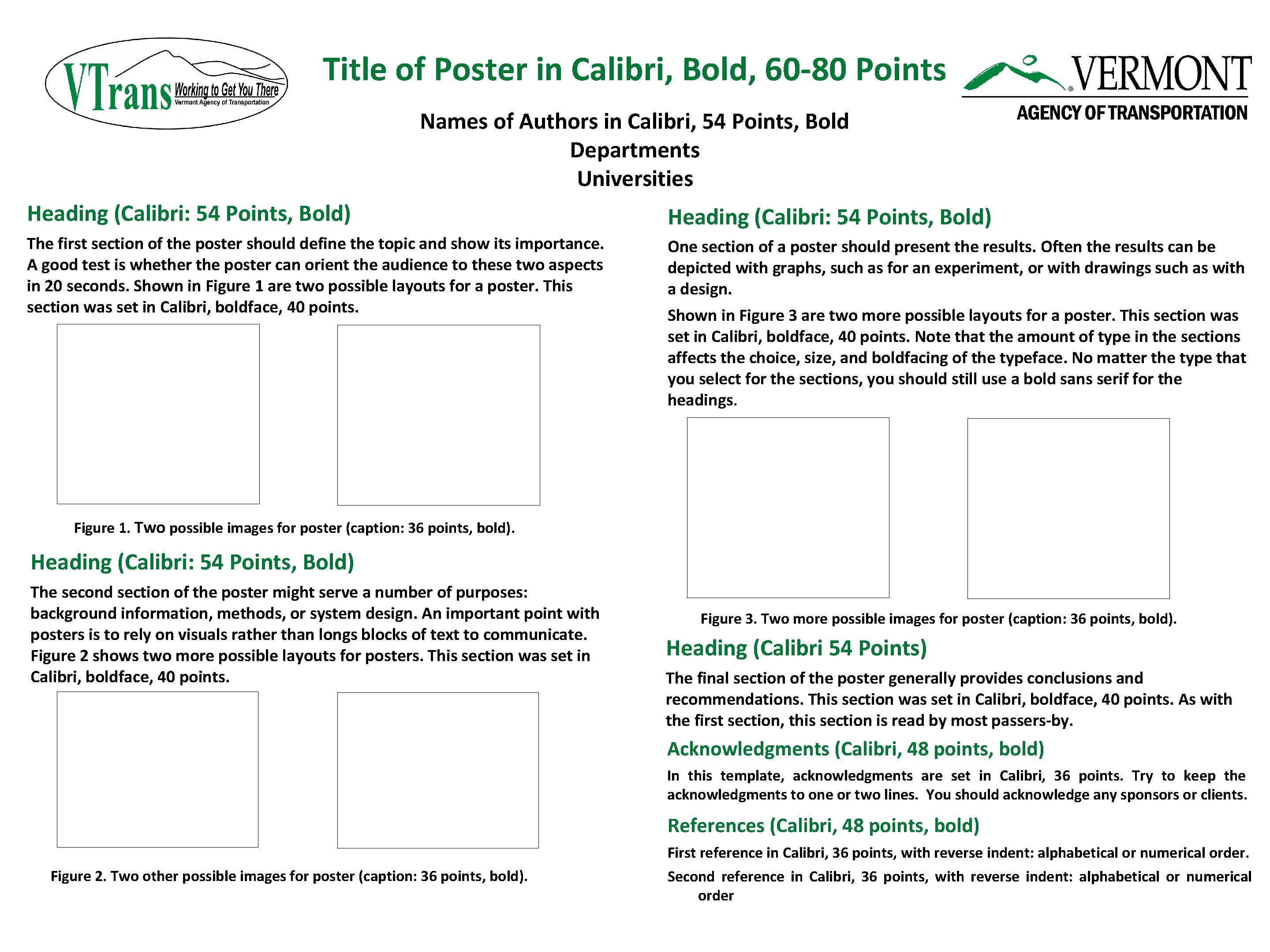 Title of Poster in Calibri Bold 60 80
