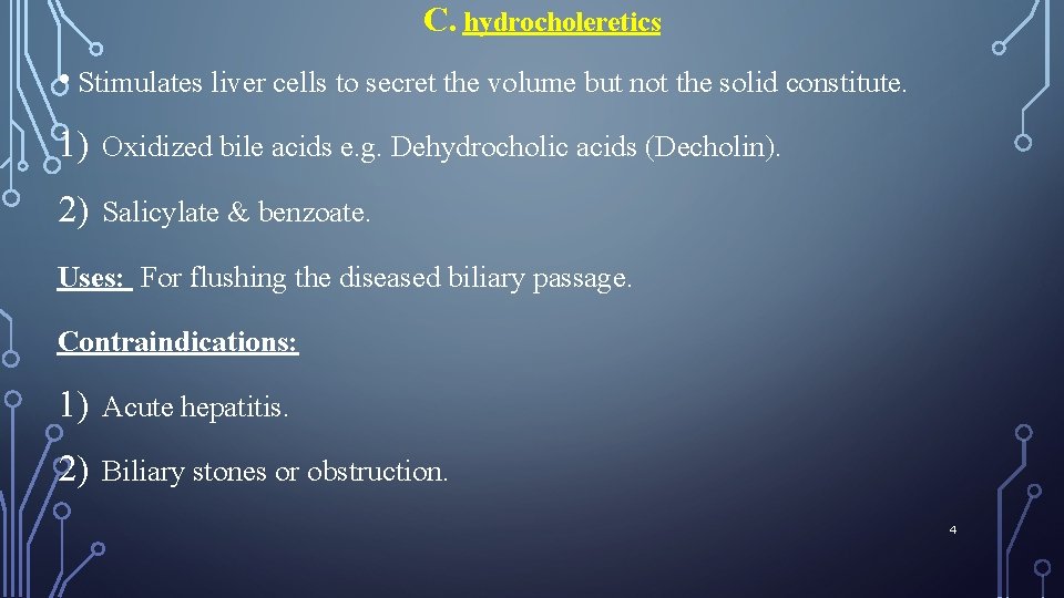 DRUGS LIVER Liver 1 Drugs affecting bile secretion